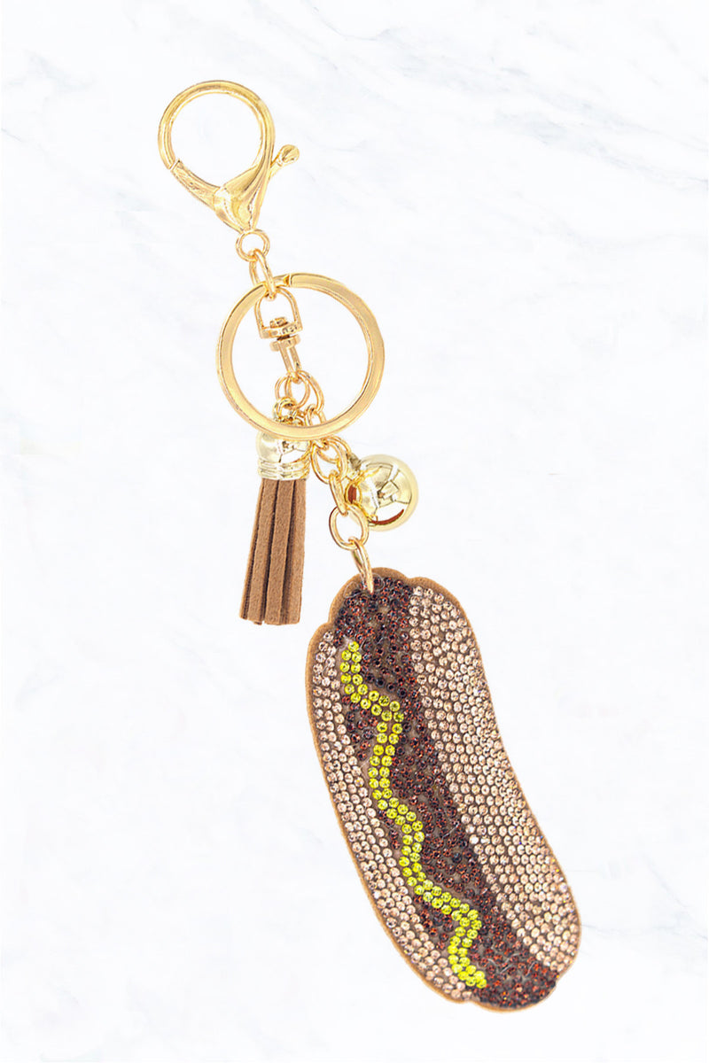 Glitter Hot Dog Keychain – Suzie Q USA