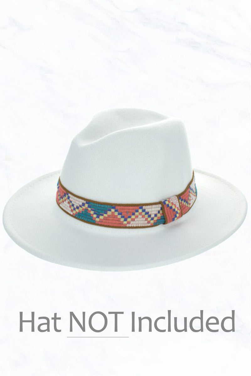 Fedora Hat Aztec Pattern Fabric Belt – Suzie Q USA