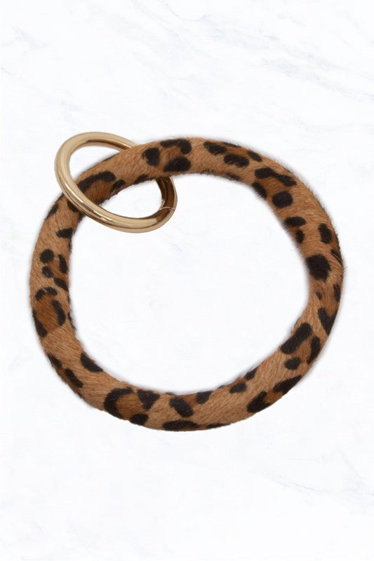 Animal Print Furry Leather Key Ring Chain – Suzie Q USA