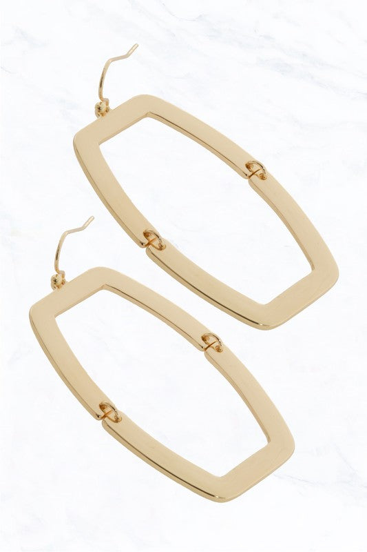 Geometric Rectangle Hoops – Suzie Q USA