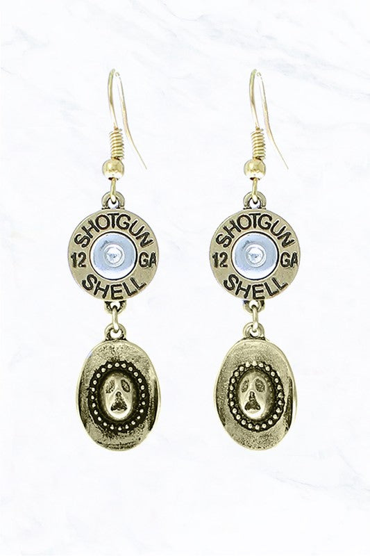 Shotgun shell hat earrings – Suzie Q USA