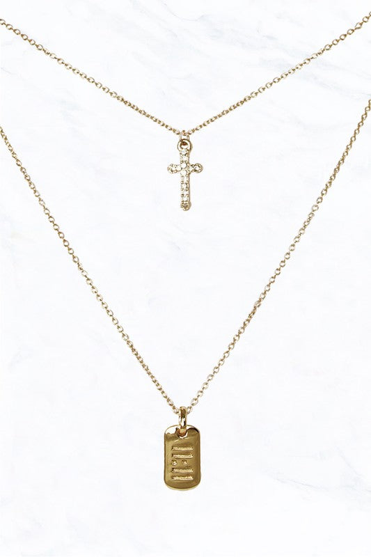 11.11 angel cross layer neck – Suzie Q USA