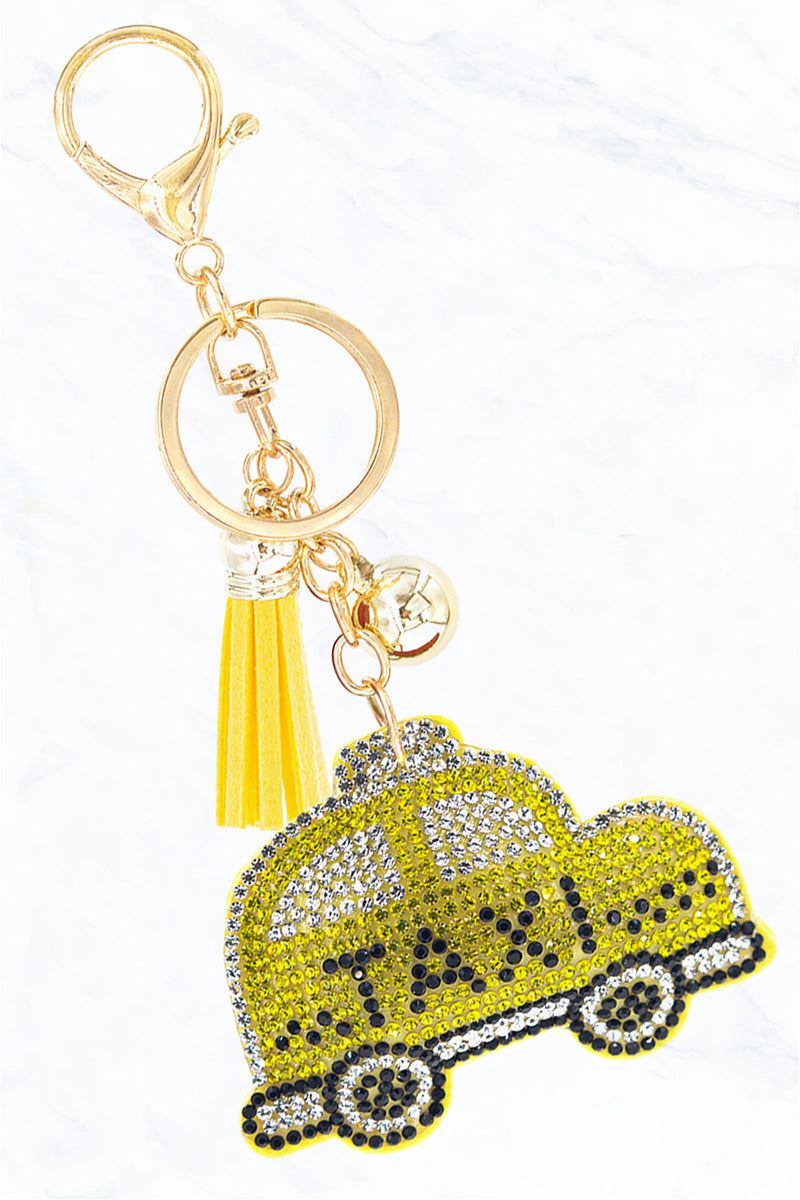 Yellow Taxi Keychain – Suzie Q USA