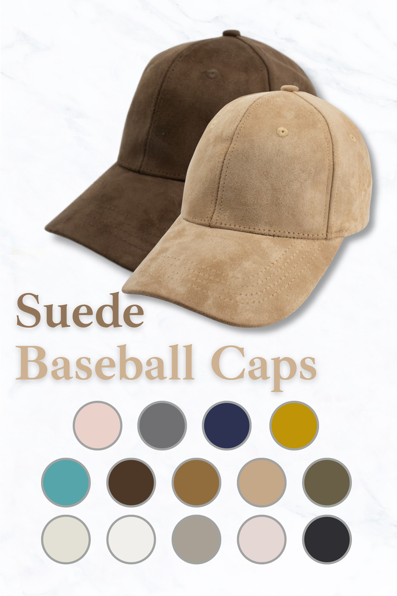 Adjustable Suede Baseball Cap – Suzie Q USA