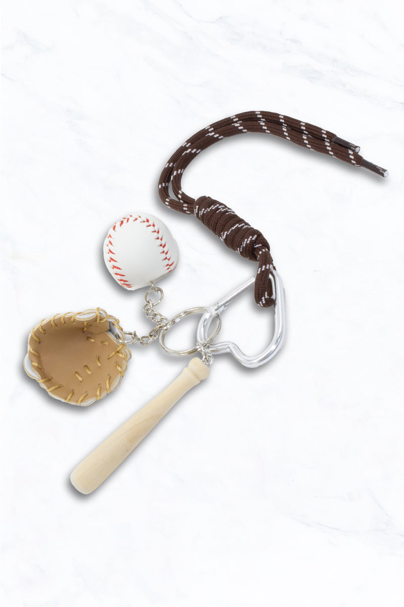 Baseball Keychain with Bat Glove & Ball – Suzie Q USA