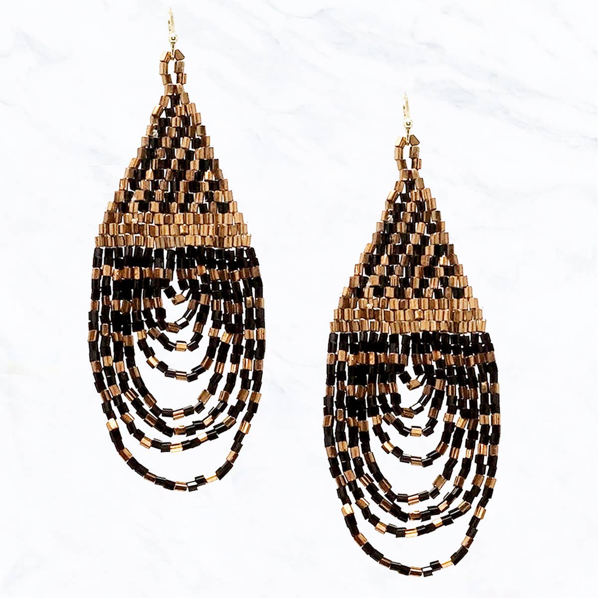 Seed Bead Bridge Earrings – Suzie Q USA