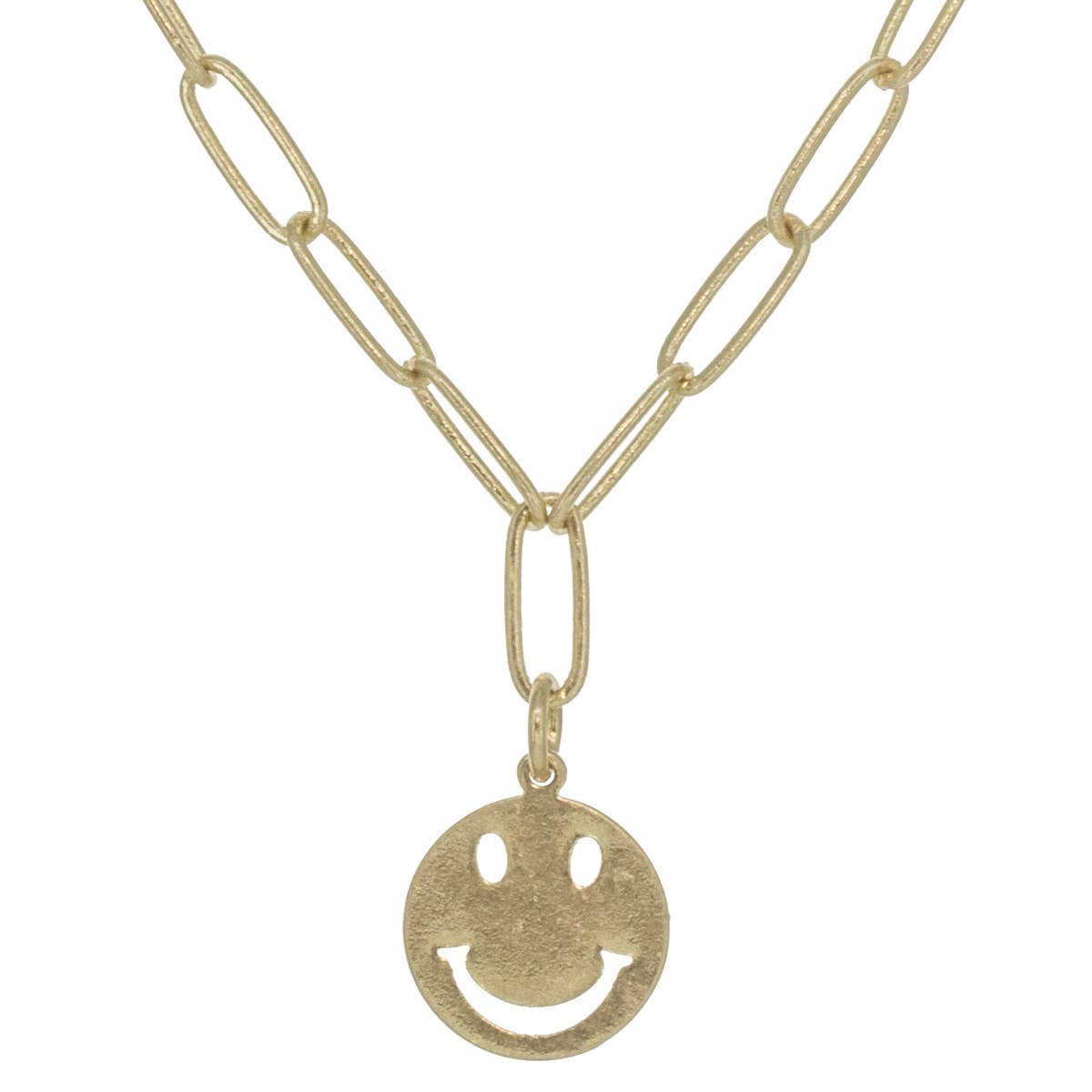 Cute Smiley Face Pendant Chain Necklace – Suzie Q USA
