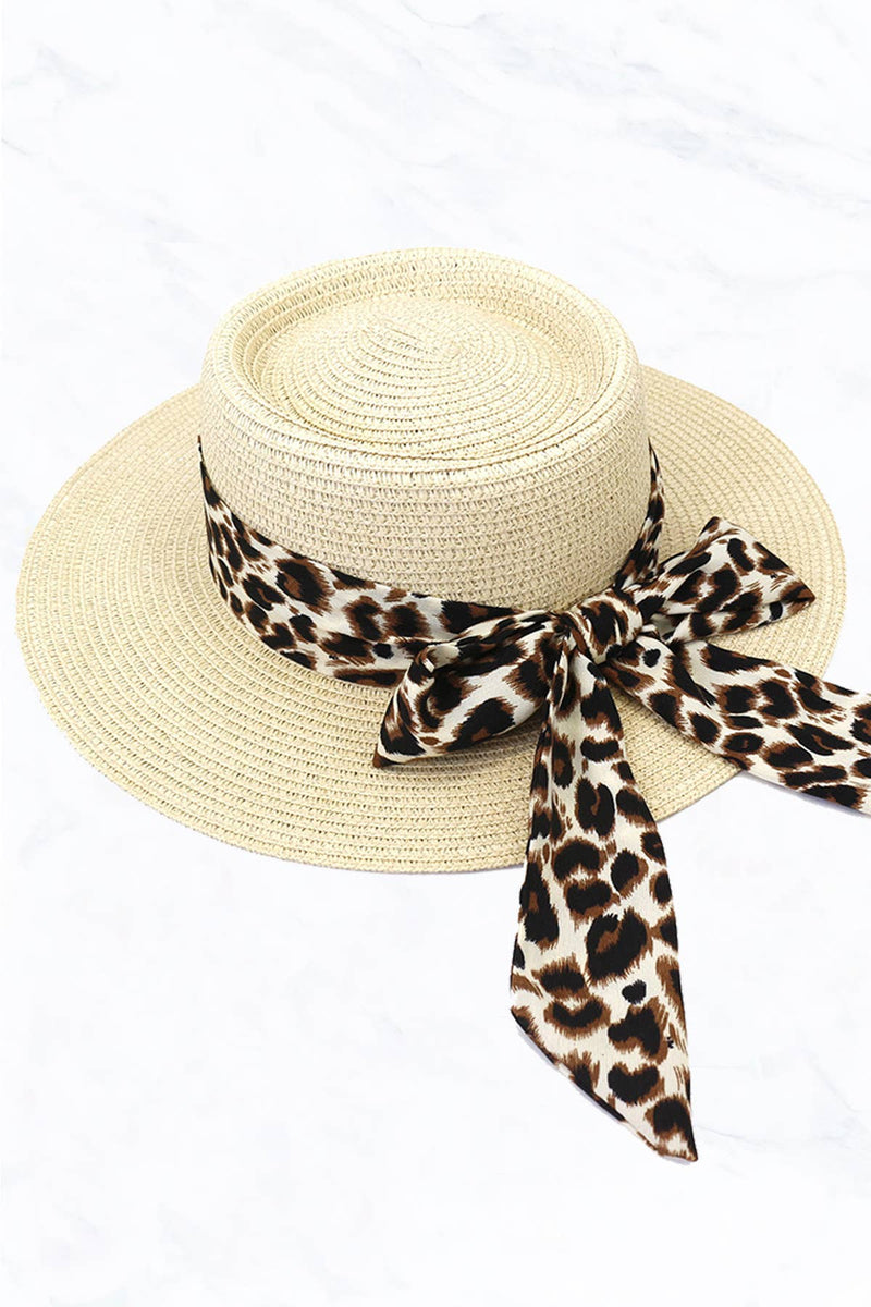 Outdoor Seaside Travel Beach Leopard Concave Top Straw Hat – Suzie Q USA