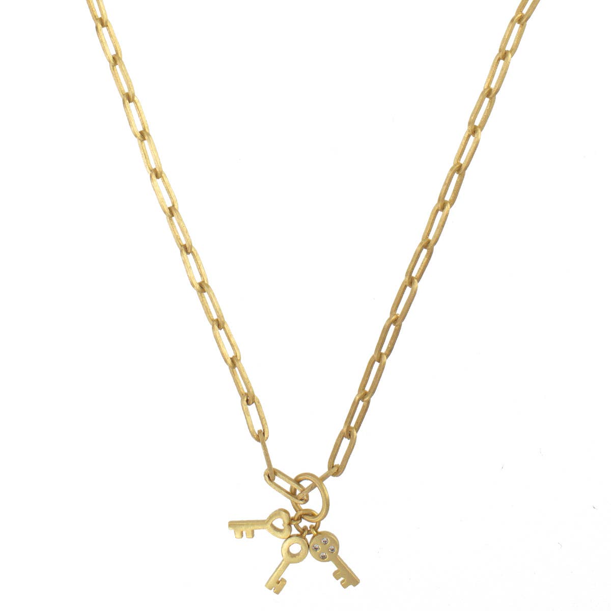 3 Keys Pendant Chain Necklace – Suzie Q USA