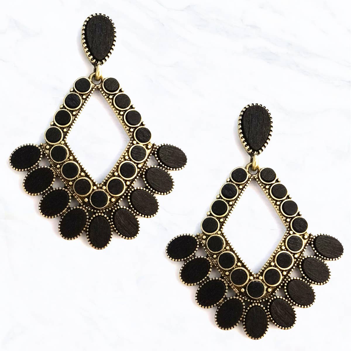 Western Style Wooden Post Dangle Earrings – Suzie Q USA