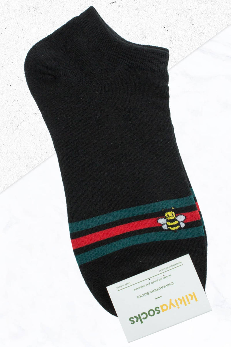 Red and Green Striped Bright Silk Bee Women's Socks – Suzie Q USA